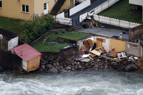 View On Destroyed Houses Odda Norway Editorial Stock Photo - Stock ...