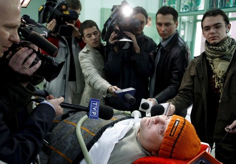 Paralyzed Janusz Switaj Lays Stretcher Polling Editorial Stock Photo ...
