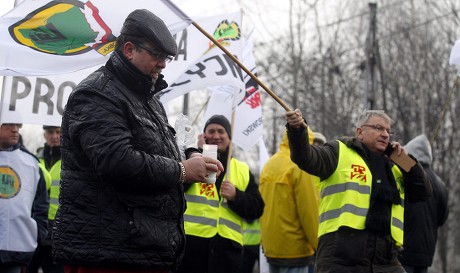 imágenes de Poland Miners Protest - Jan 2015 - Imágenes de stock ...