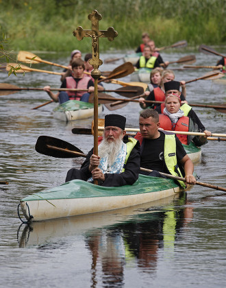 Led By Boat Carrying Priest Holding Editorial Stock Photo - Stock Image ...