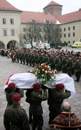 Army Officers Carry Coffin Remains Polish Editorial Stock Photo - Stock ...