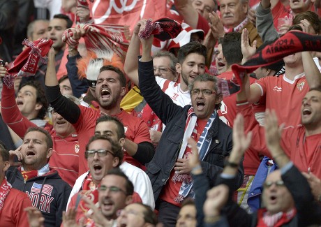 Fans Sevilla Fc Cheer Their Team Editorial Stock Photo - Stock Image ...