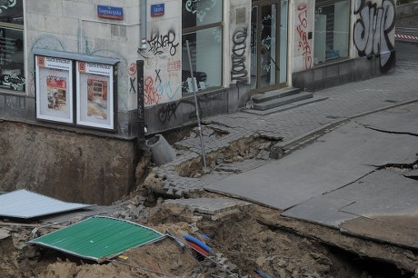 View Collapsed Street Warsaw Poland 05 Editorial Stock Photo - Stock ...