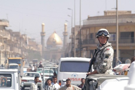 Polish Soldiers Patrol Streets City Karbala Editorial Stock Photo ...