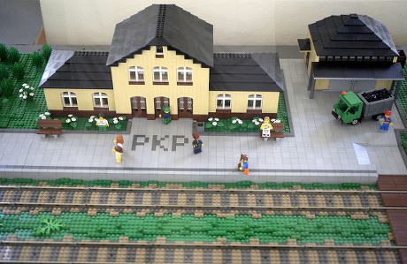 Polish Railway Station Made Lego Bricks Editorial Stock Photo - Stock ...