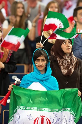 Iranian Supporter Daria Safai Holds Photograph Editorial Stock Photo ...