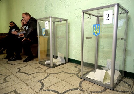 Ballot Boxes Polling Station During Parliamentary Editorial Stock Photo ...