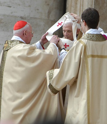 Pope Benedict Xvi C Receives Pallium Editorial Stock Photo - Stock ...