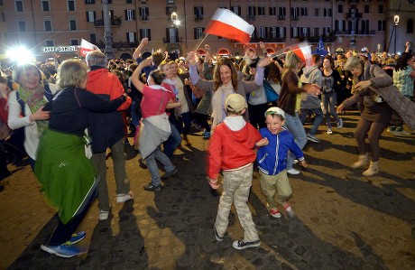 Polish Pilgrims Dance During Prayer Vigil Editorial Stock Photo - Stock ...
