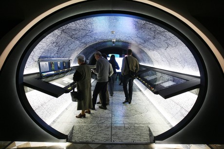 Some Visitors Walk Through Exhibition Hall Editorial Stock Photo ...