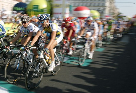 Cyclists Action During First Stage Tour Editorial Stock Photo - Stock ...
