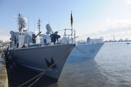 German Navy Vessels Alongside Quay Szczecin Editorial Stock Photo ...