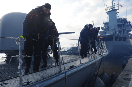 Sailors On Board One German Navy Editorial Stock Photo - Stock Image ...