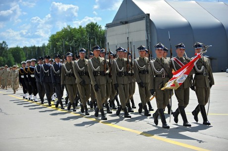 Polish Army Soldiers Parade During Farewell Editorial Stock Photo ...
