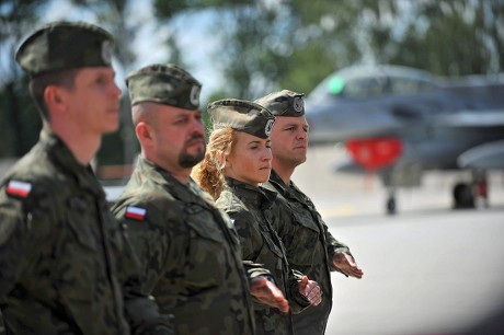 Polish Army Soldiers Parade During Farewell Editorial Stock Photo ...
