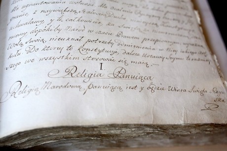 Manuscript Polish Constitution 03 May 1791 Editorial Stock Photo ...