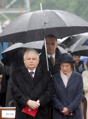 President Poland Lech Kaczynski His Wife Editorial Stock Photo - Stock ...
