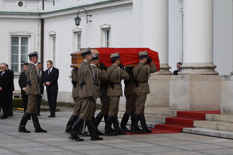 Coffin Remains Last President Anticommunist Polish Editorial Stock ...