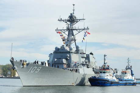 U S Navys Arleigh Burkeclass Destroyer Editorial Stock Photo - Stock ...