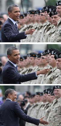 Combo Three Photos Shows Us President Editorial Stock Photo - Stock ...