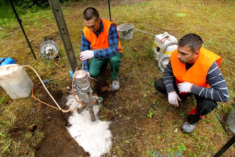 Polish Workers Start Test Drilling Former Editorial Stock Photo - Stock ...