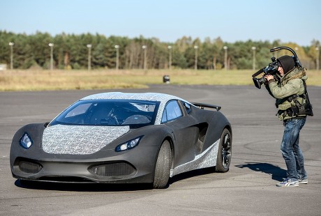 Cameraman Takes Footage First Polish Supercar Editorial Stock Photo ...