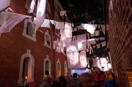 Light Installation By Het Pakt Belgium Editorial Stock Photo - Stock ...
