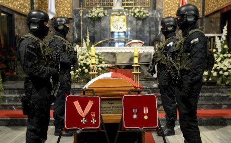 Funeral Ceremonies Late General Slawomir Petelicki Editorial Stock ...