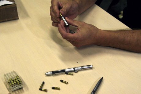 Two Guns Resembling Pens 30 Rounds Editorial Stock Photo - Stock Image ...