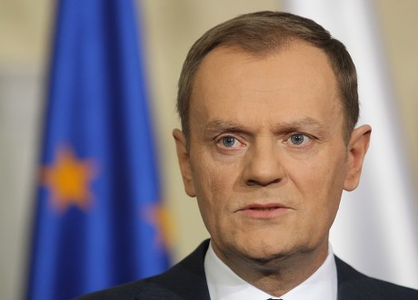 Polish Prime Minister Donald Tusk Speaks Editorial Stock Photo - Stock ...