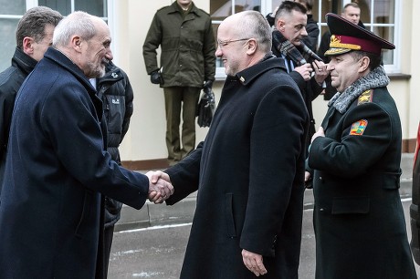 Polish Defence Minister Antoni Macierewicz L Editorial Stock Photo ...