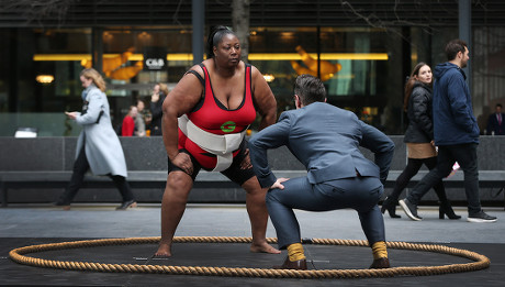 Sumo Wrestler Sharran Alexander Teams Groupon Editorial Stock Photo ...
