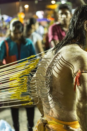 Hindu His Back Pierced Hooks Prepares Editorial Stock Photo - Stock ...