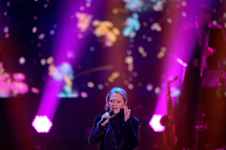 German Singer Nicole Performs During National Editorial Stock Photo ...