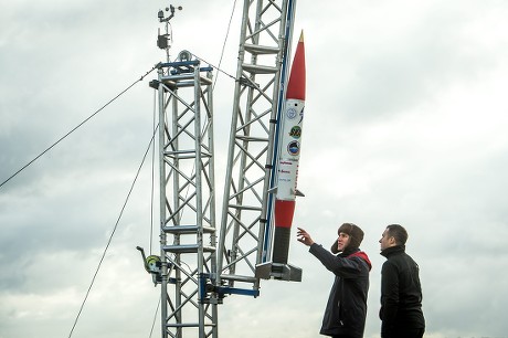 First Launch Cansat Launcher Target Rocket Editorial Stock Photo ...