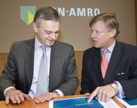 Abnamros Hugh Scottbarrett L Cfo Rijkman Editorial Stock Photo - Stock ...