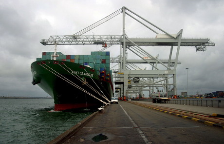 Worlds Largest Container Ship Xin Los Editorial Stock Photo - Stock ...