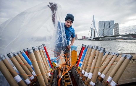 Fireworks Expert Work During Final Preparation Editorial Stock Photo ...