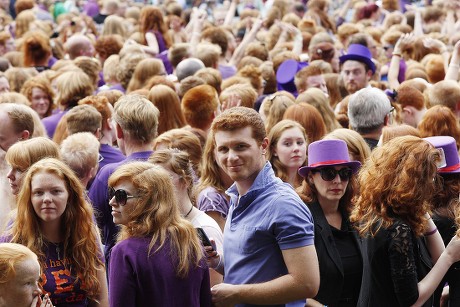 People Red Hair All Over World Editorial Stock Photo - Stock Image ...