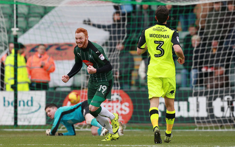 Goal Celebrations Plymouths Ryan Taylor 20 Editorial Stock Photo ...