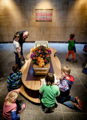 Children Look Coffin During Special Open Editorial Stock Photo - Stock ...