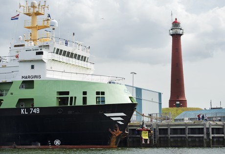 Super Trawler Margiris Seen Greenpeace Activists Editorial Stock Photo ...