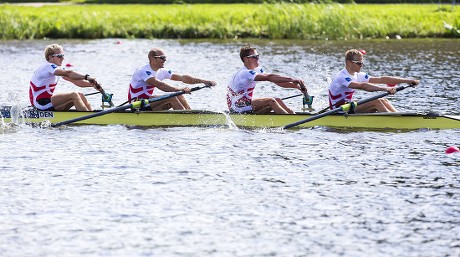 Danish Rowers Action Lightweight Mens Four Editorial Stock Photo ...