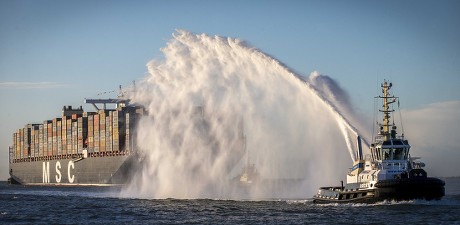 Msc Oscar Largest Container Ship World Editorial Stock Photo - Stock ...
