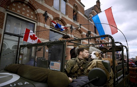 Residents Delden Celebrate Liberation Nazigermany 1945 Editorial Stock ...