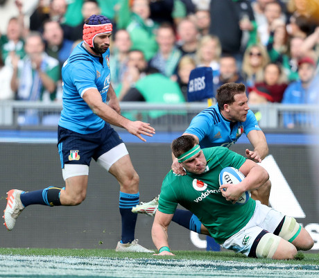 Italy Vs Ireland Irelands Niall Scannell Editorial Stock Photo - Stock ...