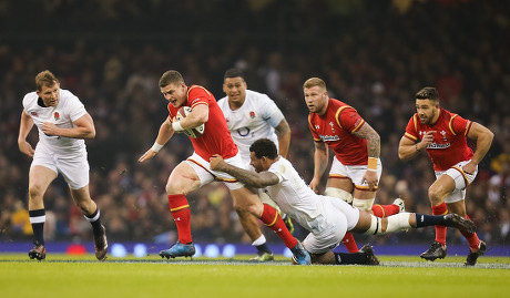 Scott Williams Wales Tackled By Courtney Editorial Stock Photo - Stock ...