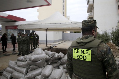Greek Army Bomb Disposal Technicians Work Editorial Stock Photo - Stock ...