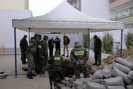 Greek Army Bomb Disposal Technicians Work Editorial Stock Photo - Stock ...