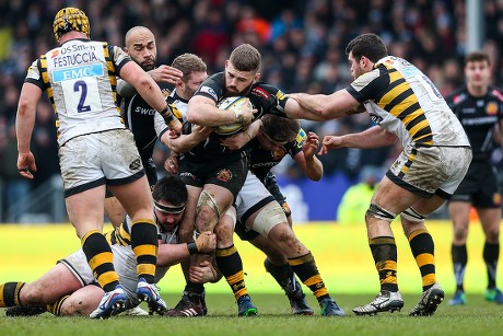 Luke Cowandickie Exeter Chiefs Tackled By Editorial Stock Photo - Stock ...